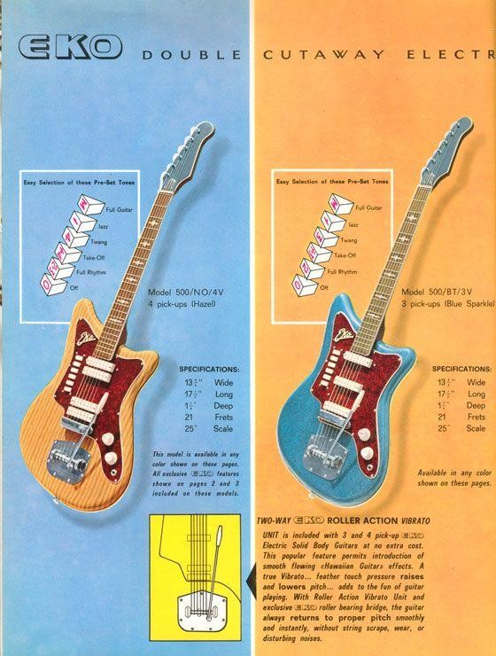 EKO electric guitar - Buy vintage EKO guitar at Hender Amps vintage ...